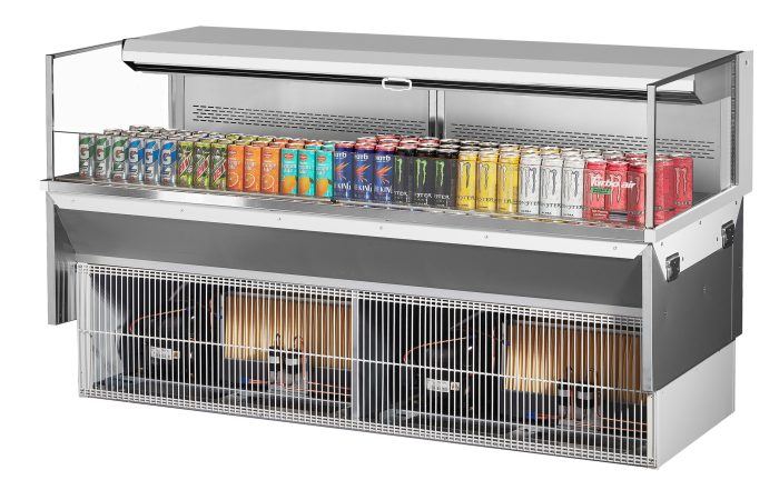Turbo Air TOM-72L-UF-W(B)-1SI-N Drop-In Horizontal Open Display Case ...