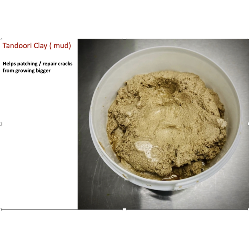 Clay Tandoori Oven : Cracks Repair (Patch) Clay Mix , helps to fix cra ...