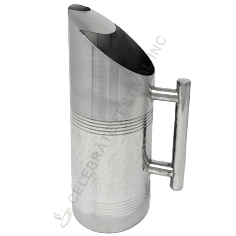 Premium Stainless Steel Beverage Pitcher – 1.3L Water Jug with Elegant ...
