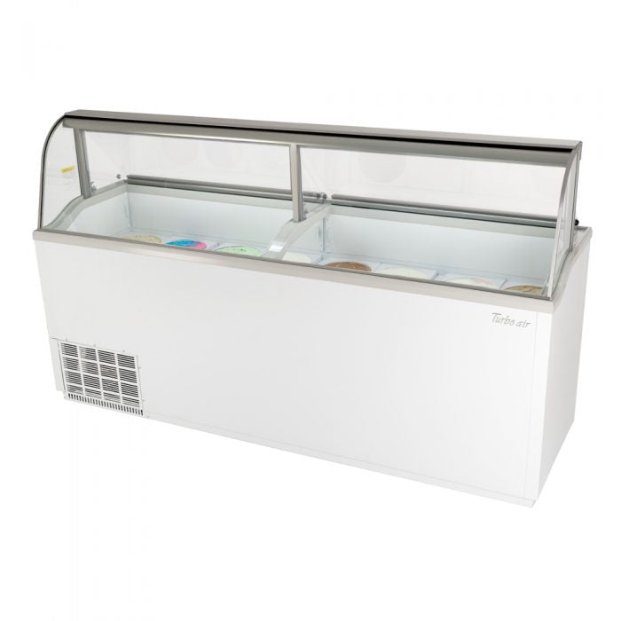Turbo Air TIDC-91G(W)-N Ice Cream Dipping Cabinet, 3 gallon can capaci ...