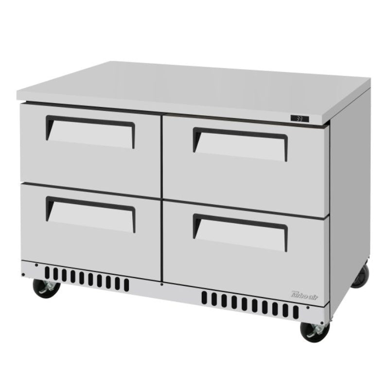 Turbo Air TUR-48SD-D4-FB-N Super Deluxe Series Undercounter Refrigerat ...