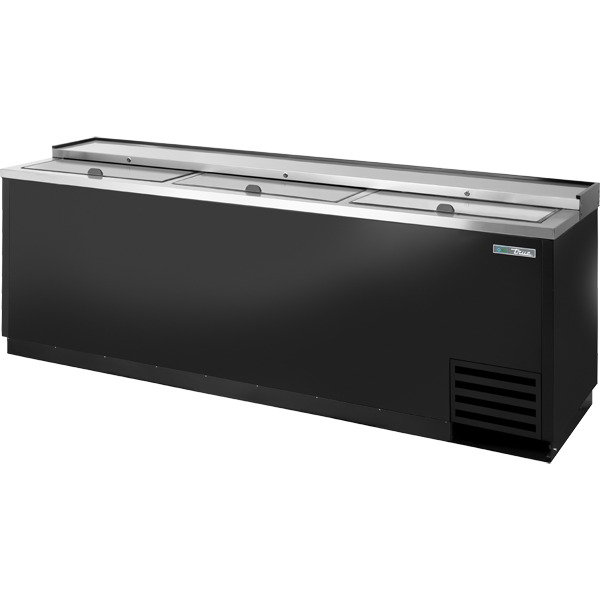 True TD-95-38-HC Solid Slide Lid Deep Well Horizontal Bottle Cooler wi ...