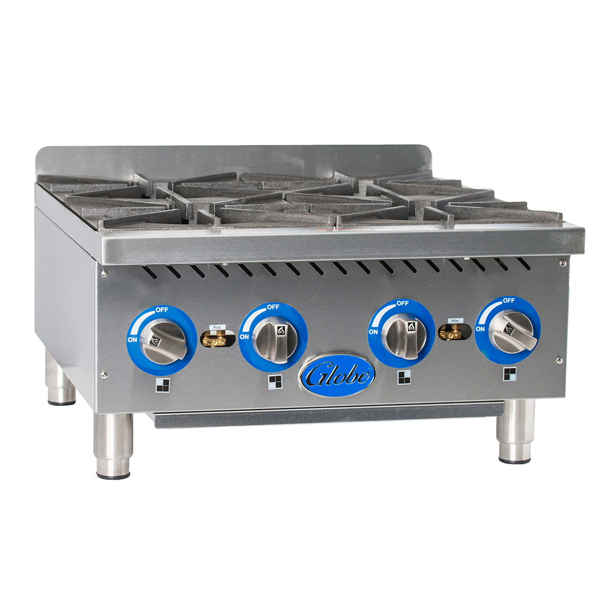 Globe GHP24G Gas 24" Countertop Hot Plates — Celebratefestivalinc
