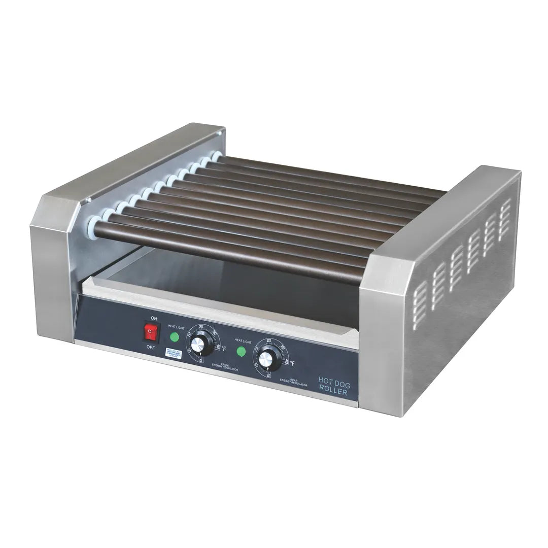 GS1640 Roller Grill – 30 Hot Dog Capacity, Dual-Zone, 11 Rollers ...