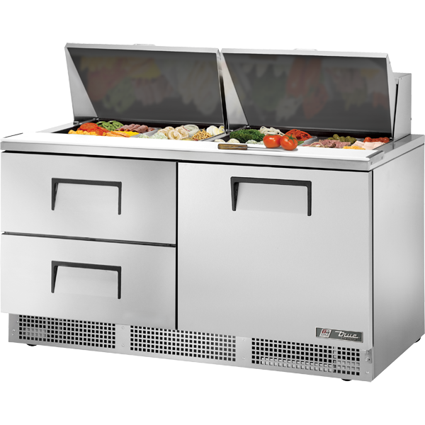 True TFP-64-24M-D-2 Door and Drawered Food Prep Unit — Celebratefestivalinc