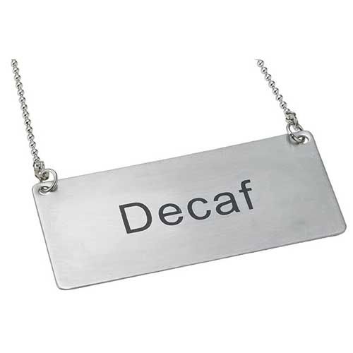 SGN-SERIES, Stainless Steel Chain Sign by Winco - Available in Differe ...