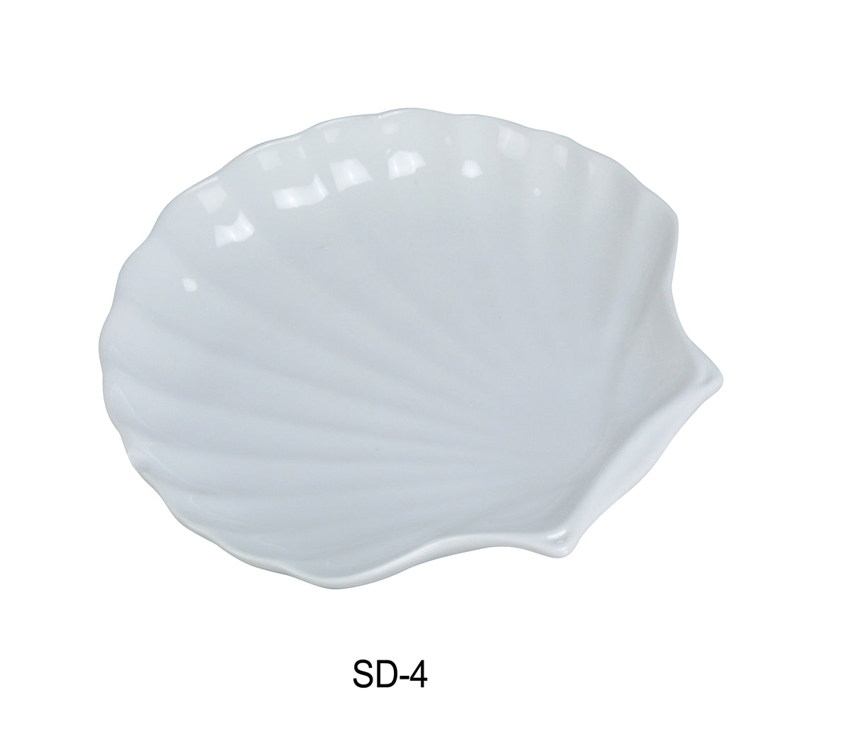Yanco SD-4 Shell Dish, Shape: Novelty, Color: White, Material: China ...